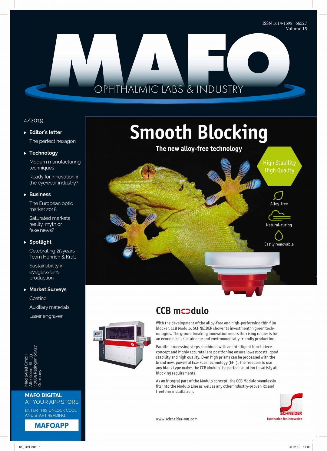 MAFO | Ophthalmic Labs and Industry